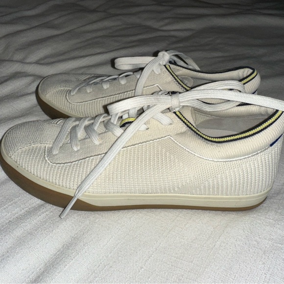 Rothy's | Shoes | Rothys Lace Up Sneaker In Vanilla Cream Off White ...